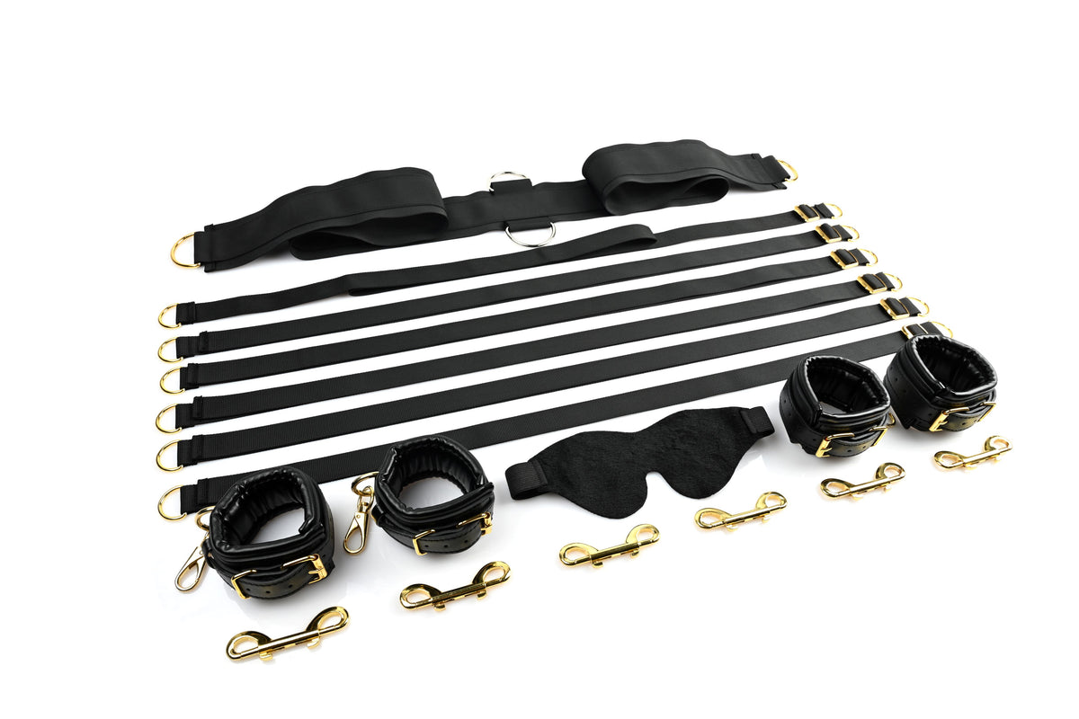 Gold Standard Special Underbed Restraint Set w/ Cuffs – Lotus Blooms
