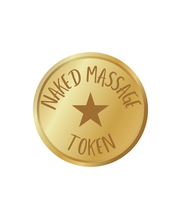 Naked Massage Sexy Time Token in Gold | Lotus Blooms | Lotus Blooms